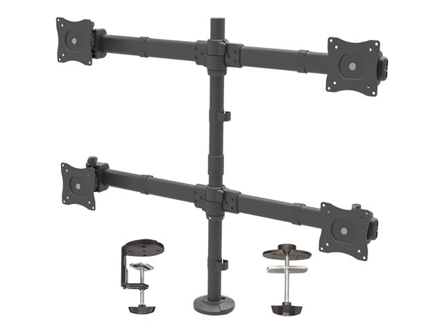 StarTech.com Desk Mount Quad Monitor Arm, Ergonomic VESA 4 Monitor Mou